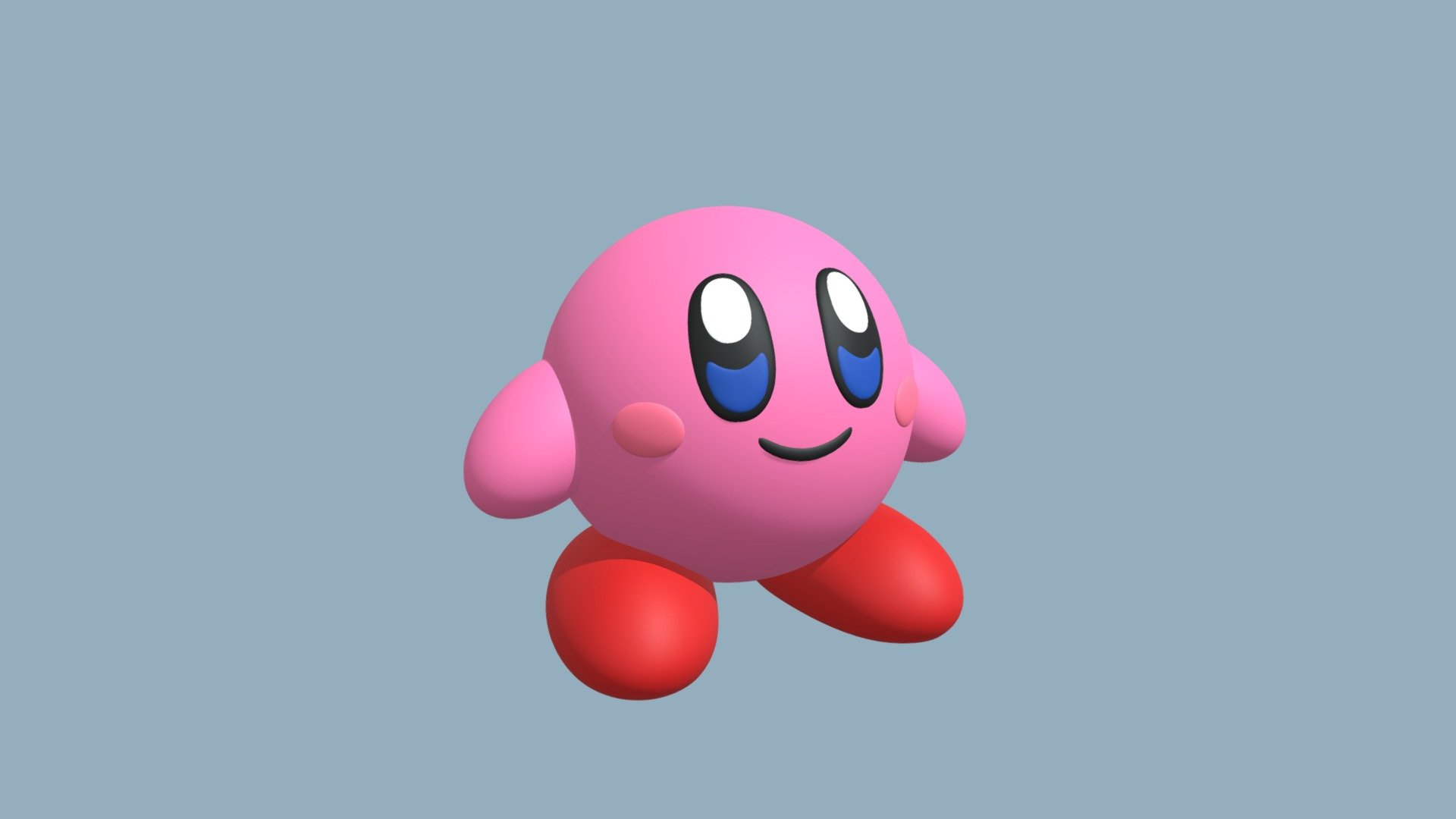 Kirby!! - 3D model by Julibit [efa4de3] - Sketchfab