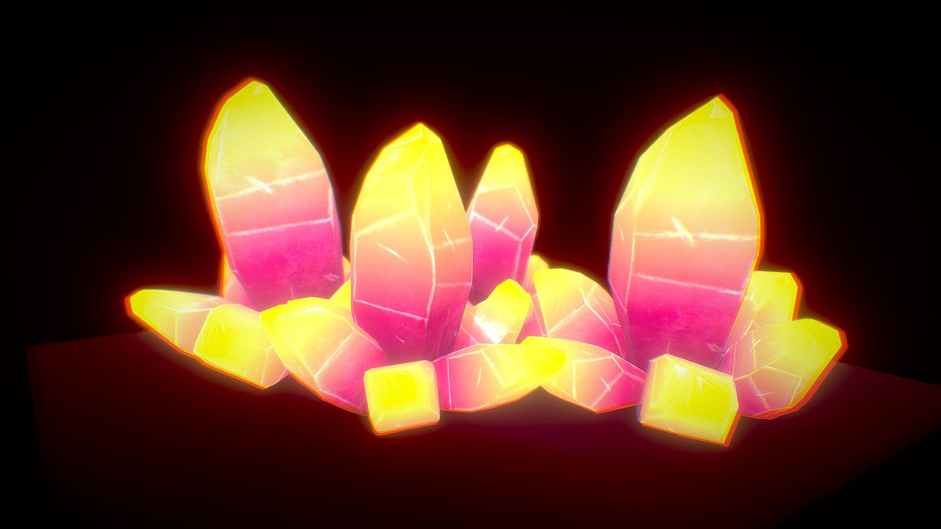 Crytal practice - 3D model by Kitart15 [efa4f8c] - Sketchfab