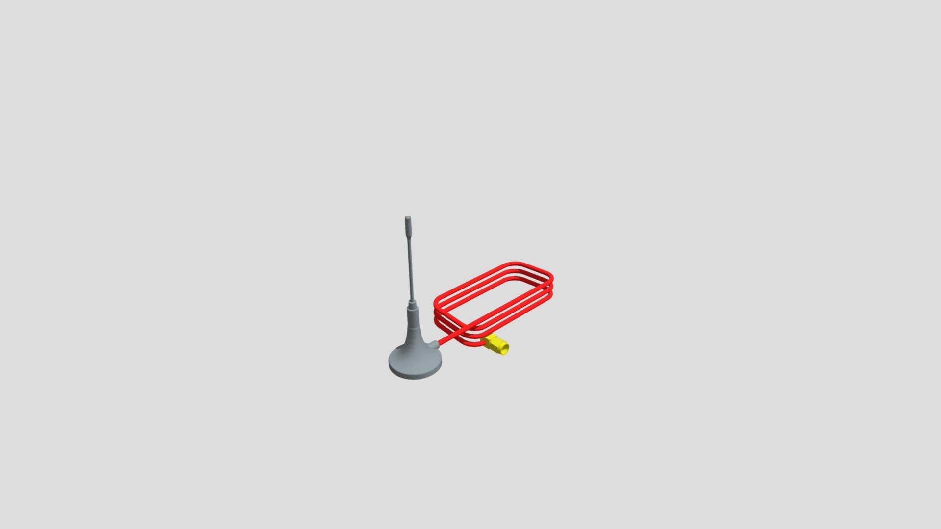 GSM Antenna 3.5dB SMA Connector - 3D model by agulsignal [efa6096 ...