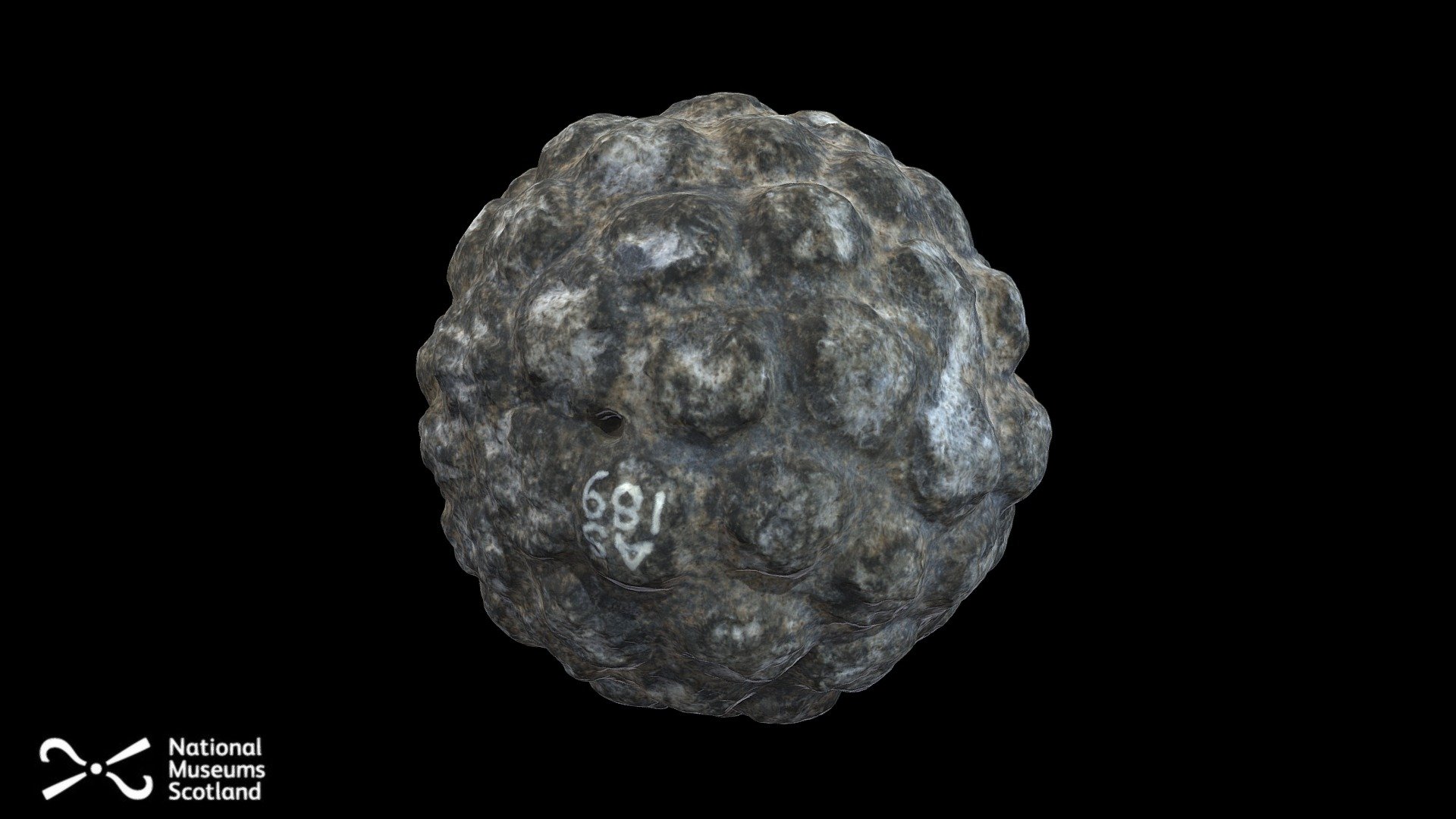 Carved stone ball, Newmills, Moray, Scotland - 3D model by National ...