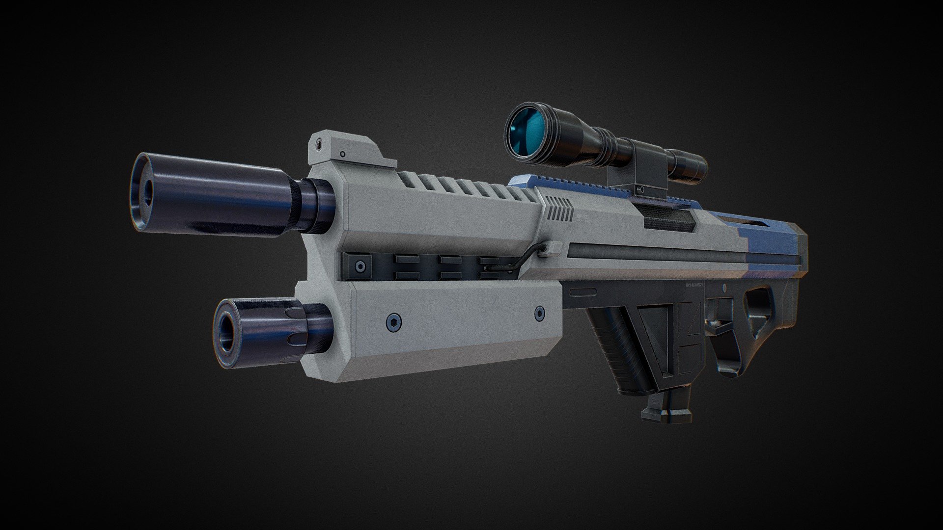 Assault Rifle RW-321 - Download Free 3D model by LF-Sketcher (@roman ...