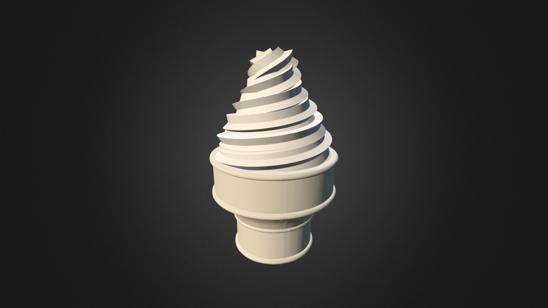 Ice Cream Cone Material Test - Download Free 3D model by ...