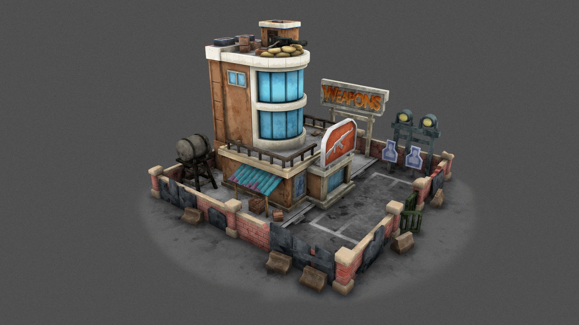 Weapon shop portfolio - 3D model by xotta6 [efa96dd] - Sketchfab