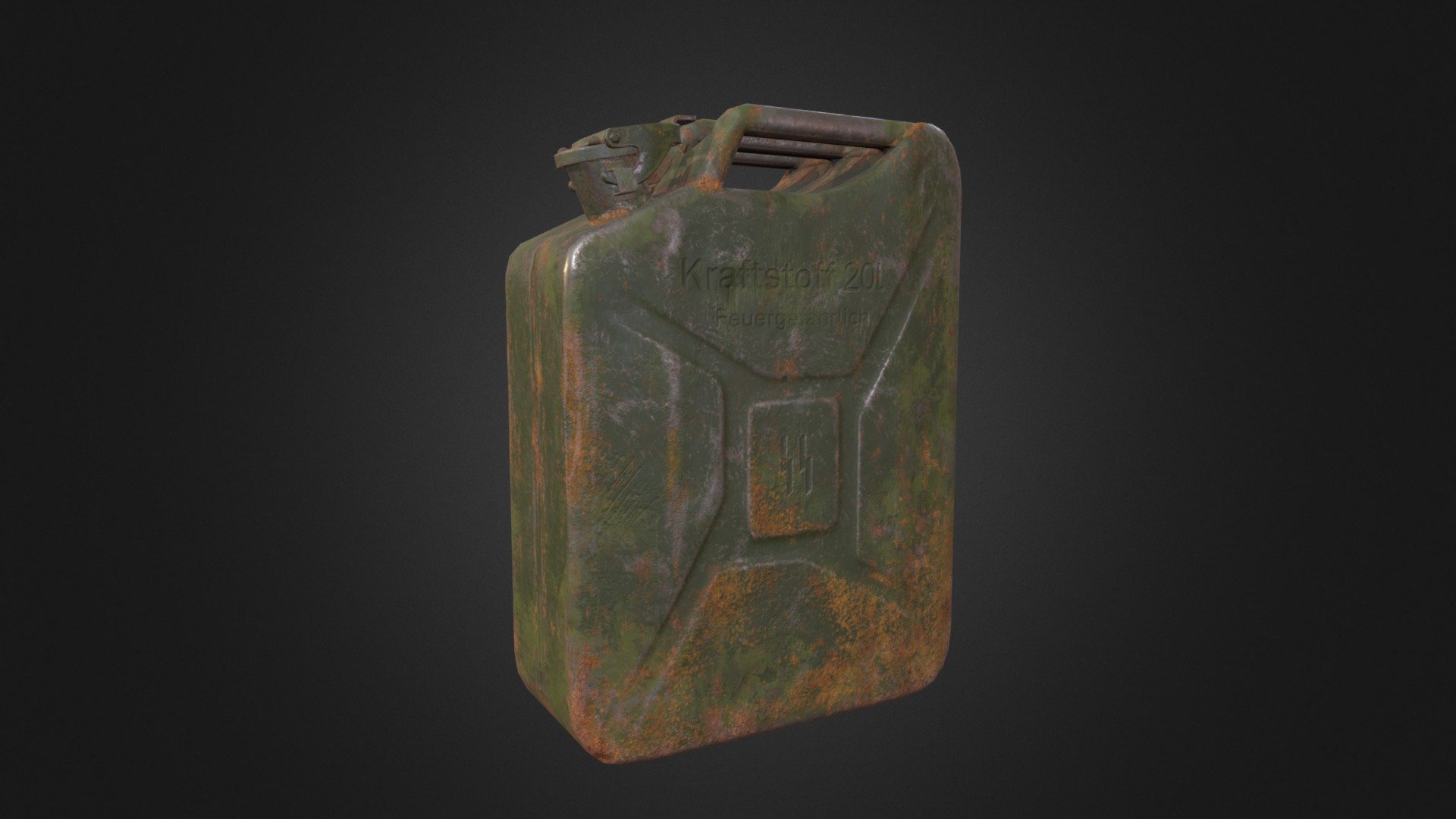 German Jerry Can - 3D model by AndrzejB (@bandrzej) [efa9bdb] - Sketchfab