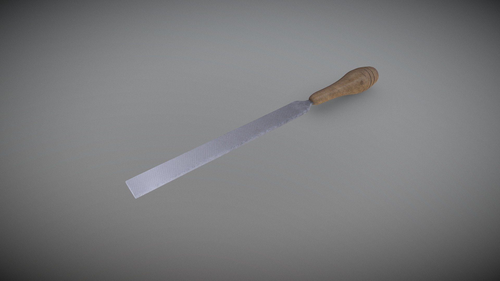 Platte vijl voor hout - 3D model by Stichting Consortium ...