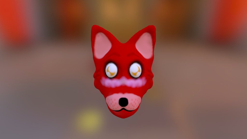 Foxy Head Model 3D - 3D model by iFoxygen [efaad30] - Sketchfab