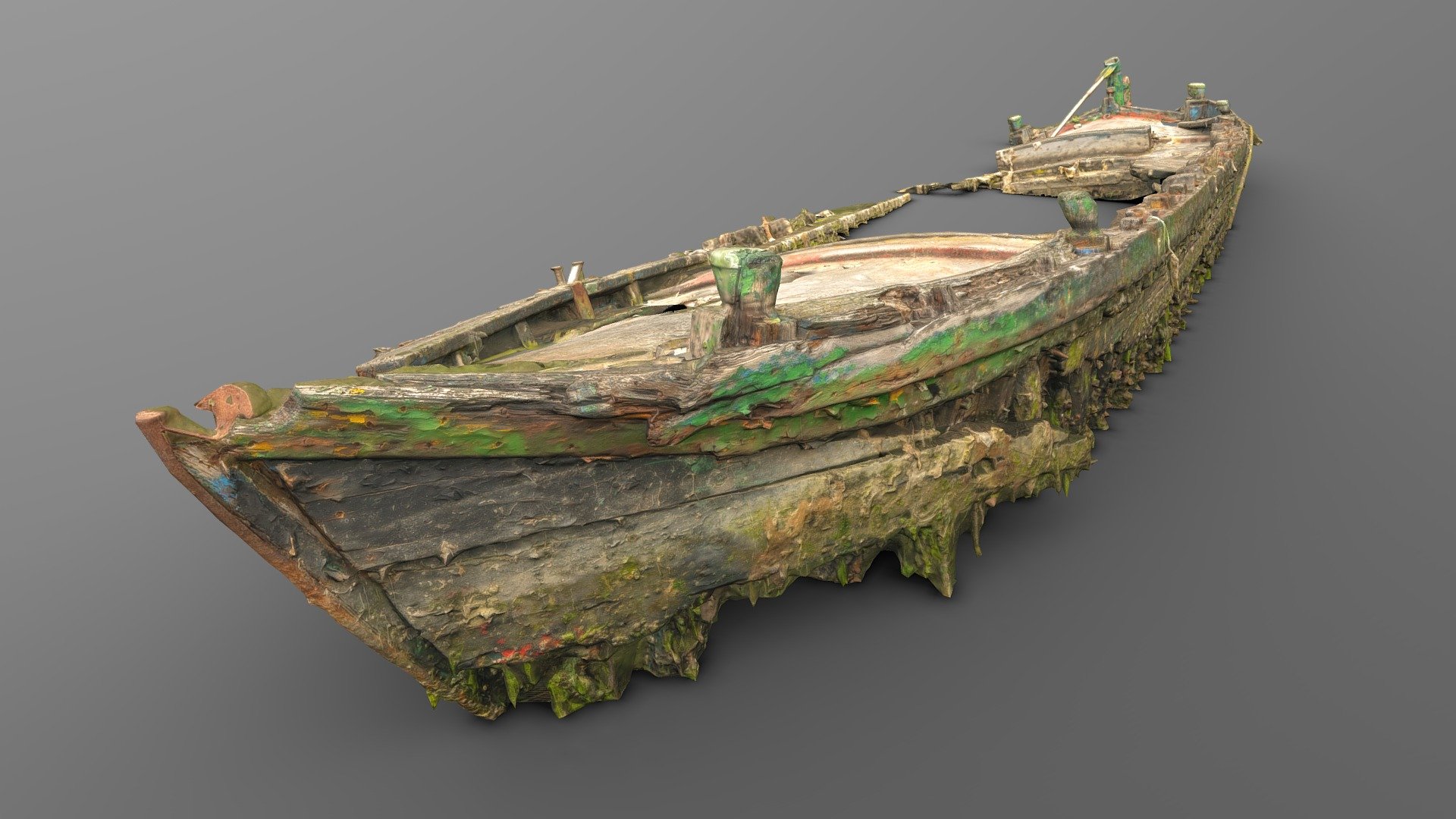 Boat wreck derelict - super telephoto scan - Buy Royalty Free 3D model ...