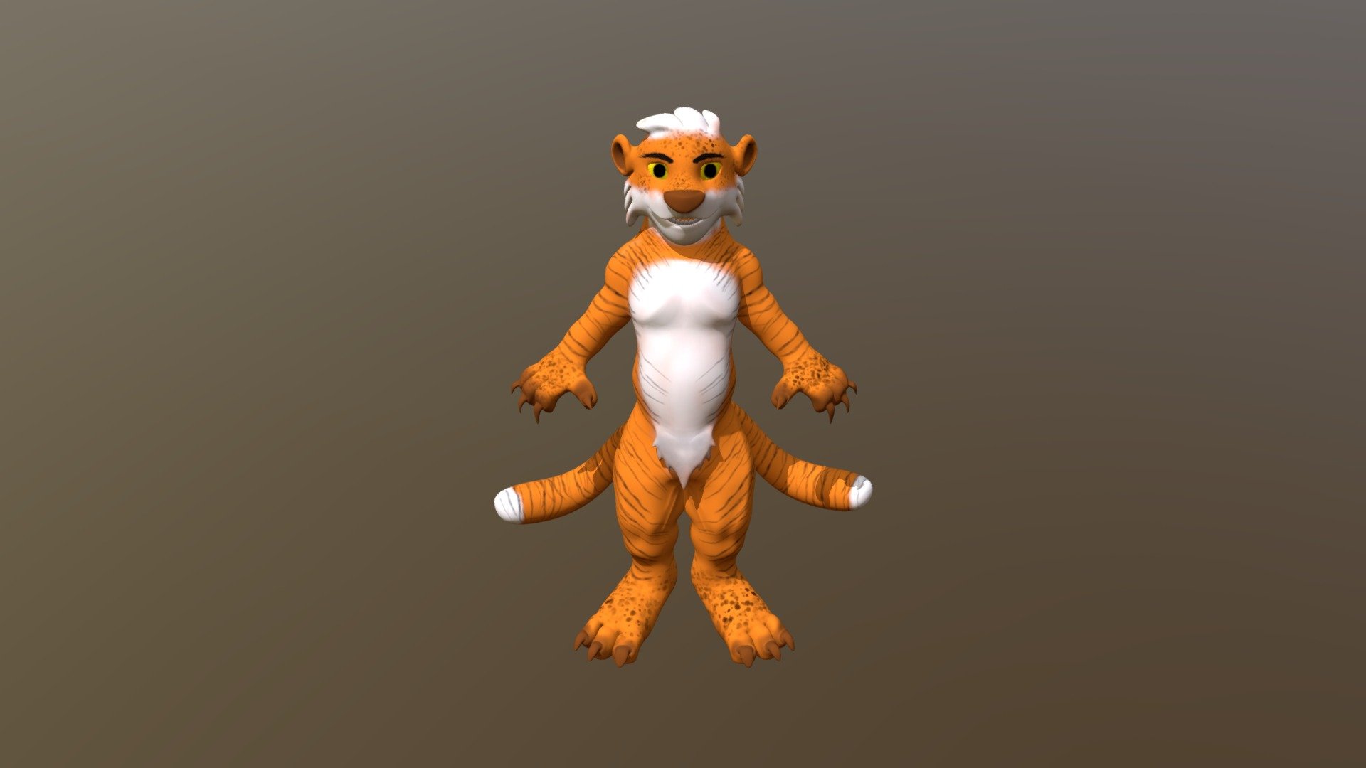 Tiger Character Model - 3D model by Saad 3D Artist (@saadajmal ...