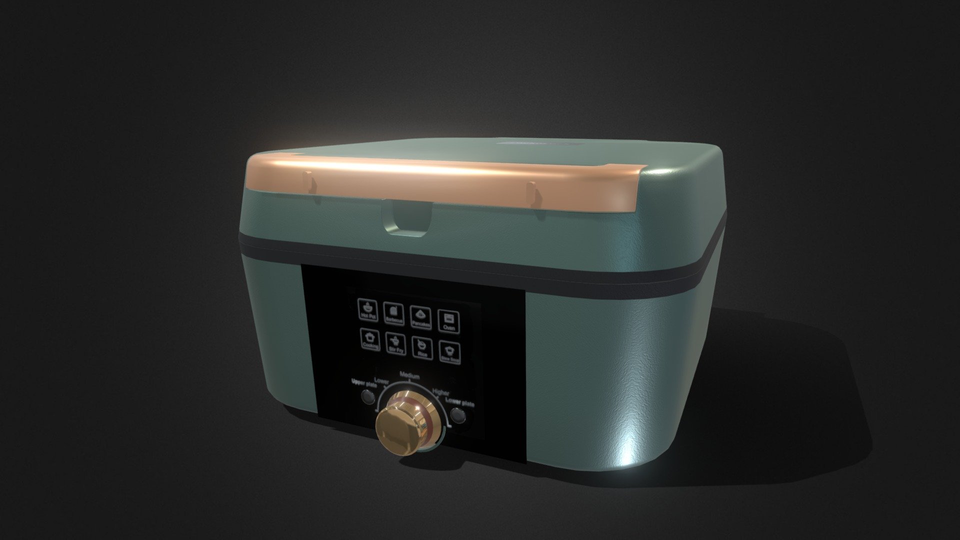 Cook Grill LocknLock - Buy Royalty Free 3D model by sameka [efacb4a] - Sketchfab Store
