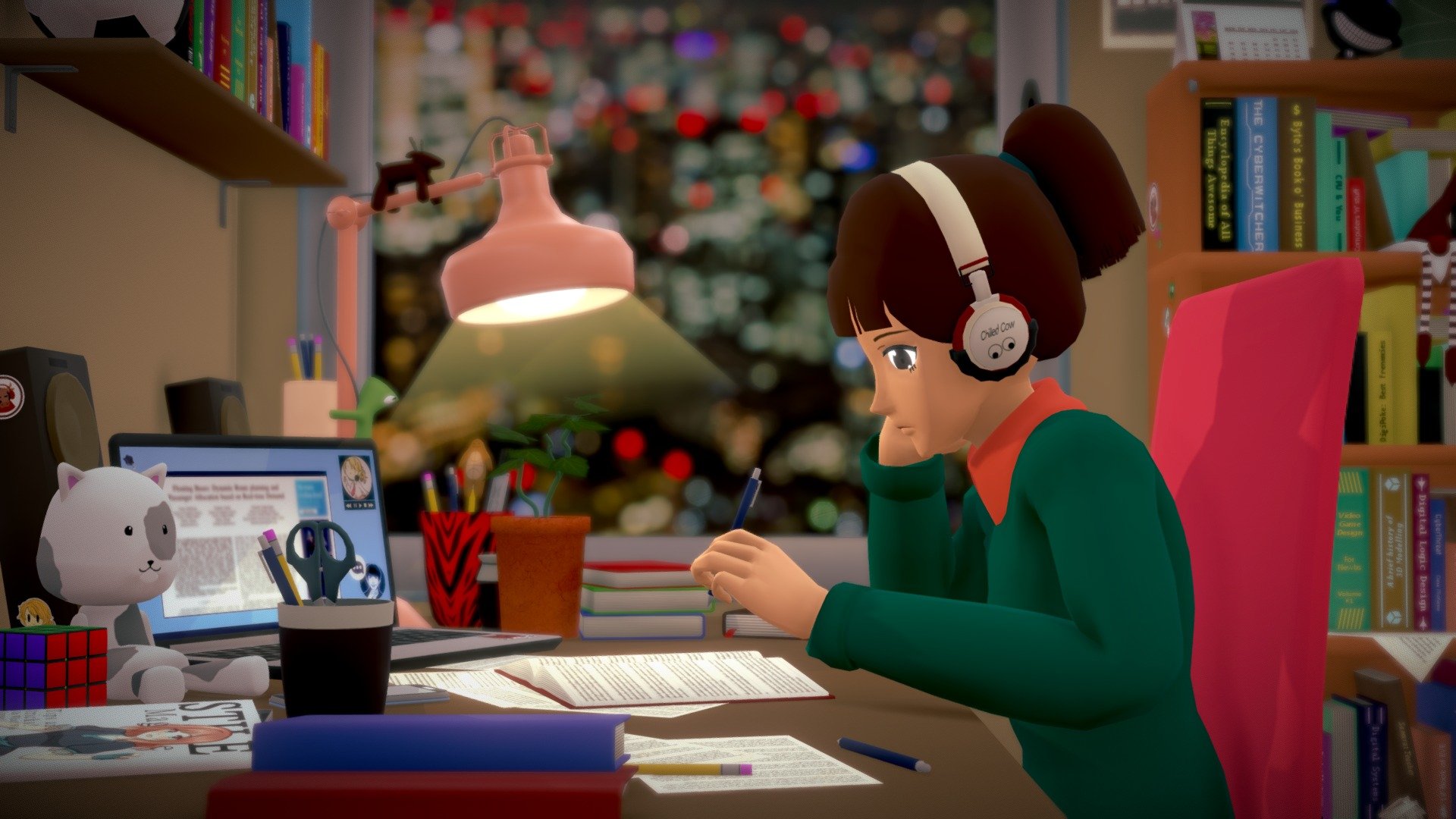 Lo-Fi Study Girl #StudyGirlChallenge - 3D model by cyberthreat [efad083 ...