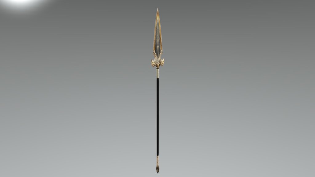 Golden Spear - 3D model by Ray Oliver (@rayoliver) [efad0d7] - Sketchfab