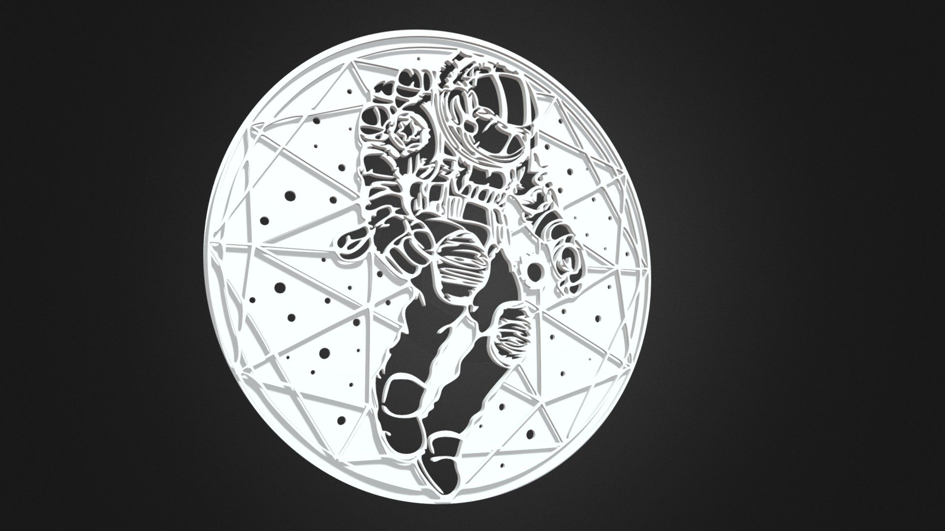 Astronaut frame - Download Free 3D model by 3DSINGULAR (@artifice911 ...