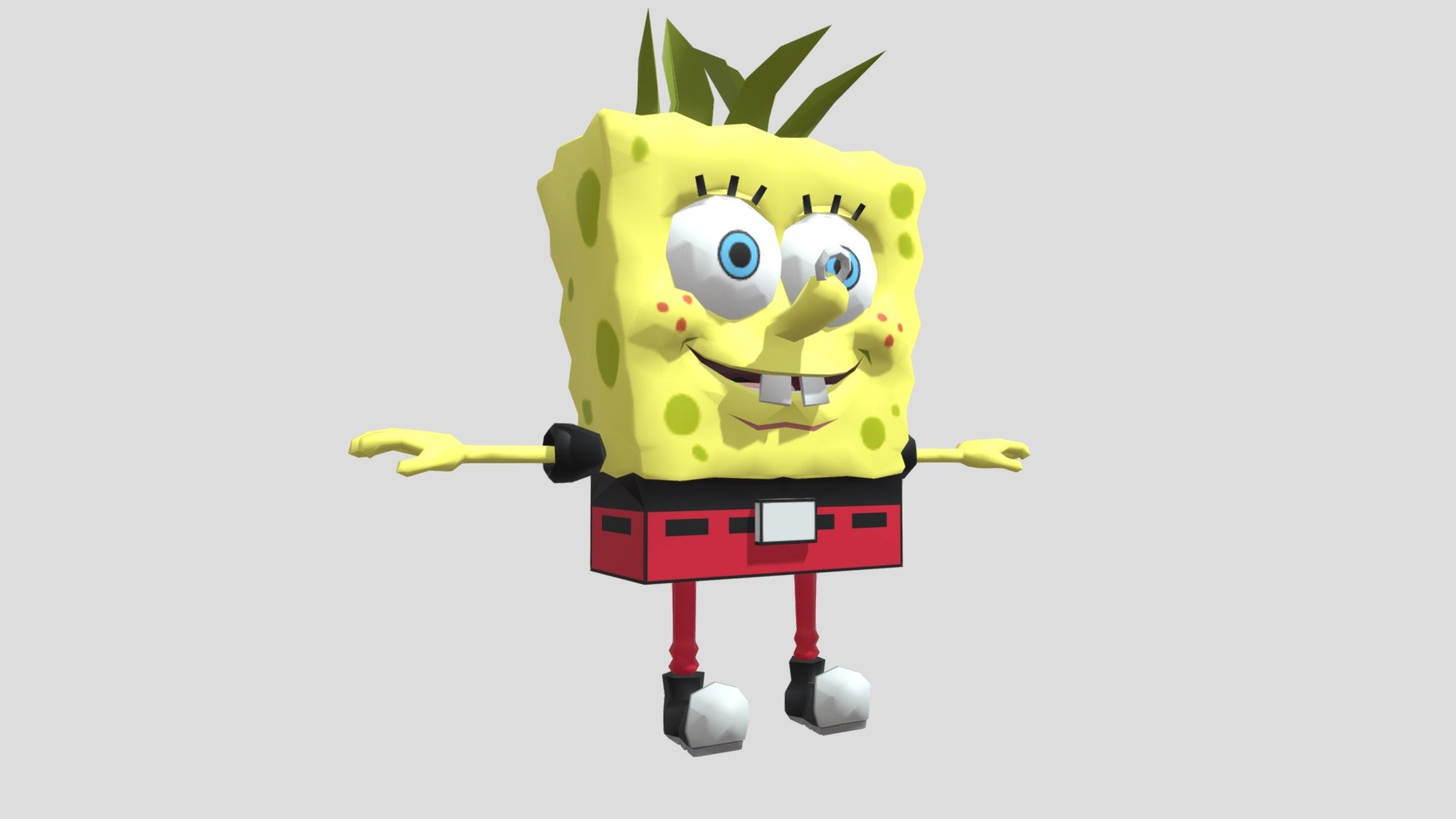 SpongeBob (Punk) - Download Free 3D model by Sajin Mickey Firey fan ...