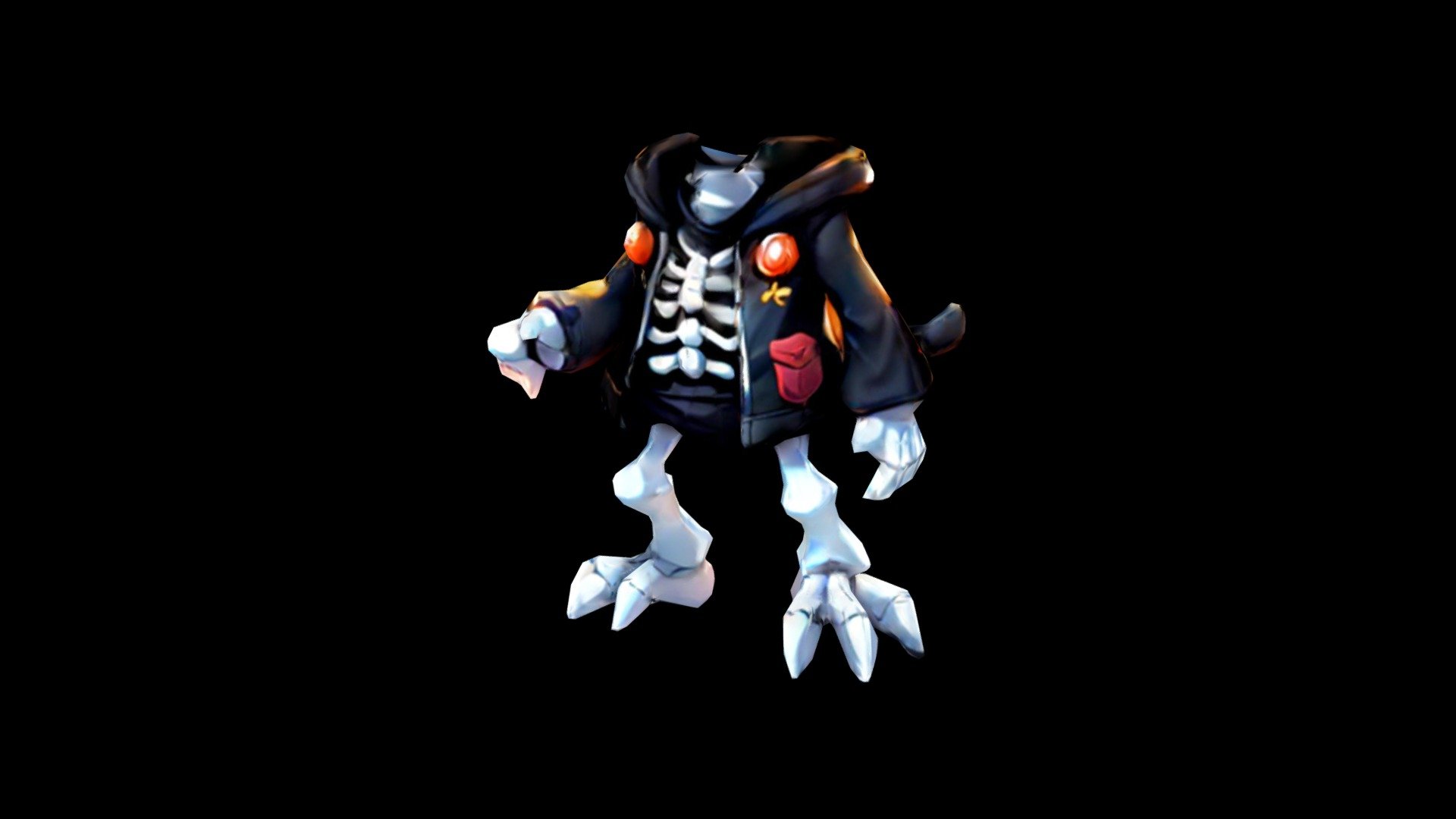 "Skull Cartoon Character Illustration" Art Carto - Download Free 3D ...