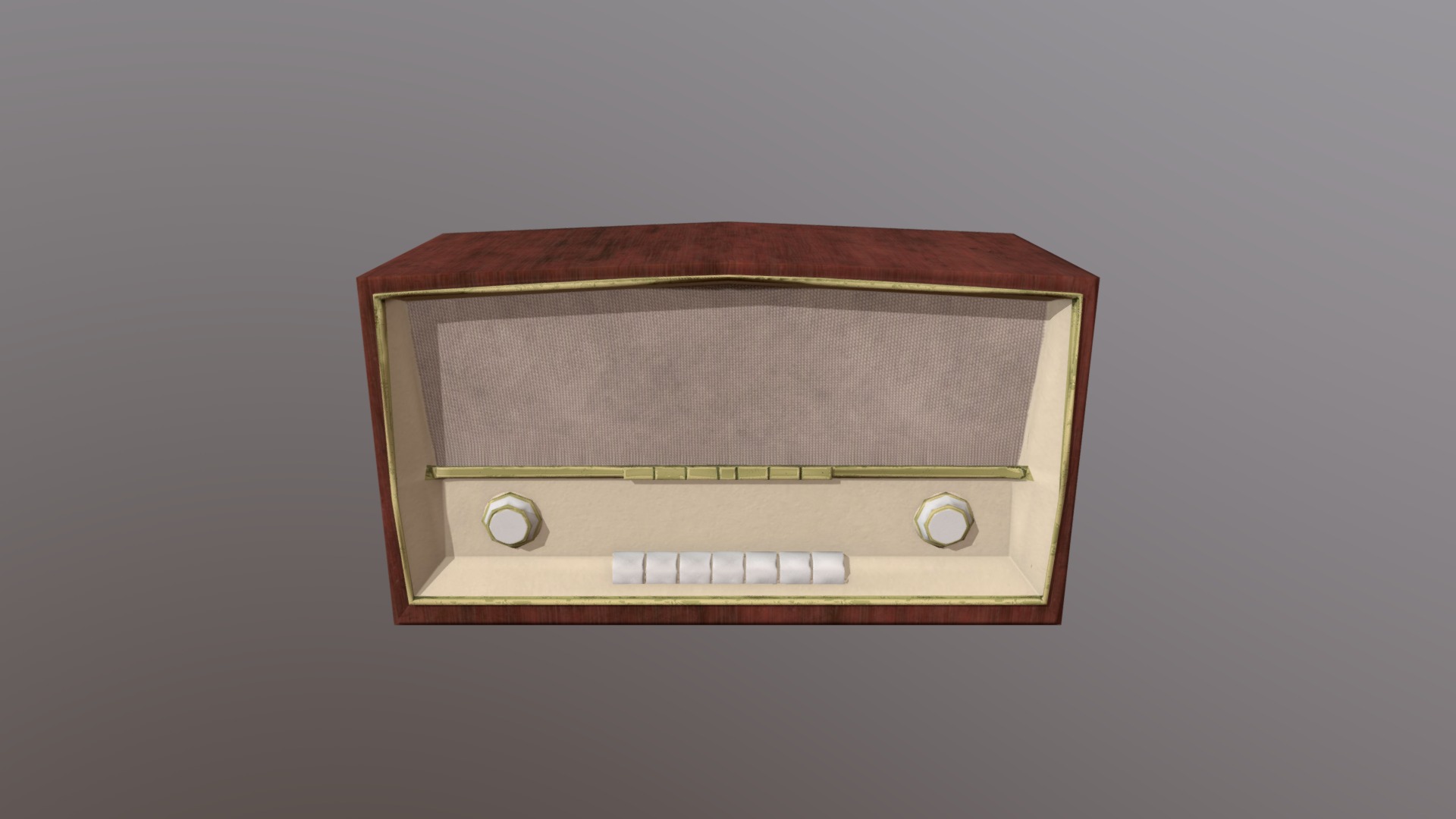 Old Radio - 3D model by Gabriel Camargo (@Griebler) [efb2220] - Sketchfab