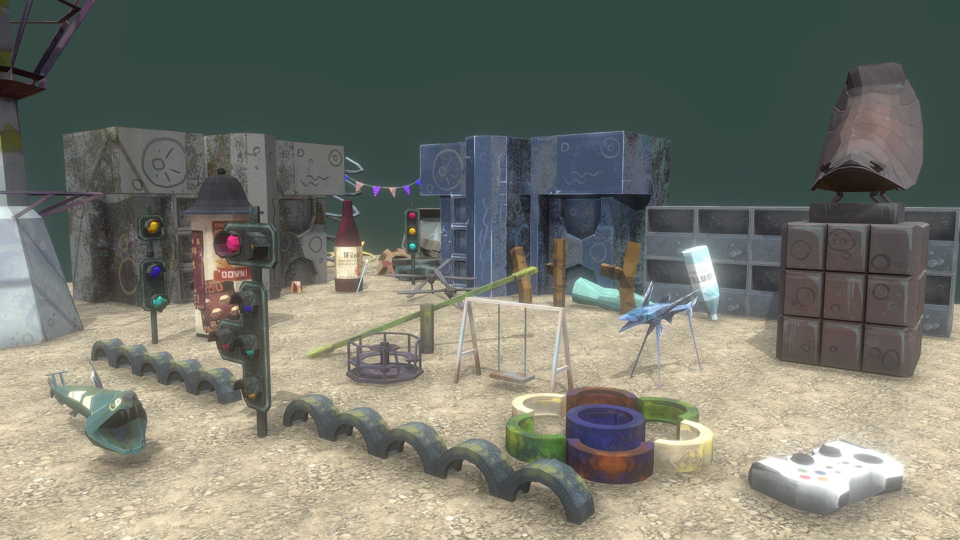 Parasite Playhaus [Isop0dyssey assets] - 3D model by Likopinina ...