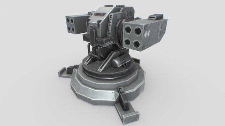Turret-weapon 3D models - Sketchfab