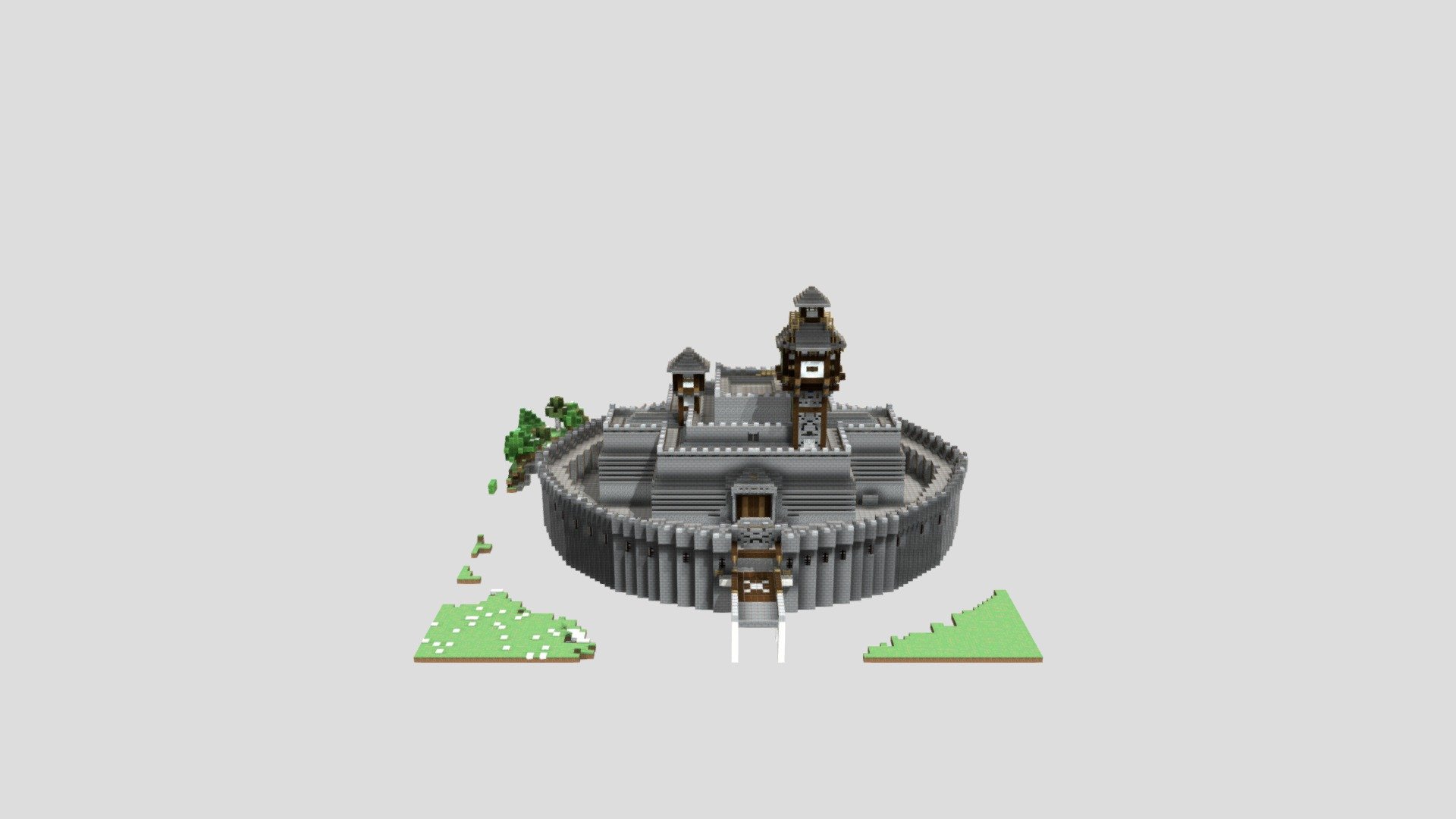 circle-castle - Download Free 3D model by madexc [efbf018] - Sketchfab