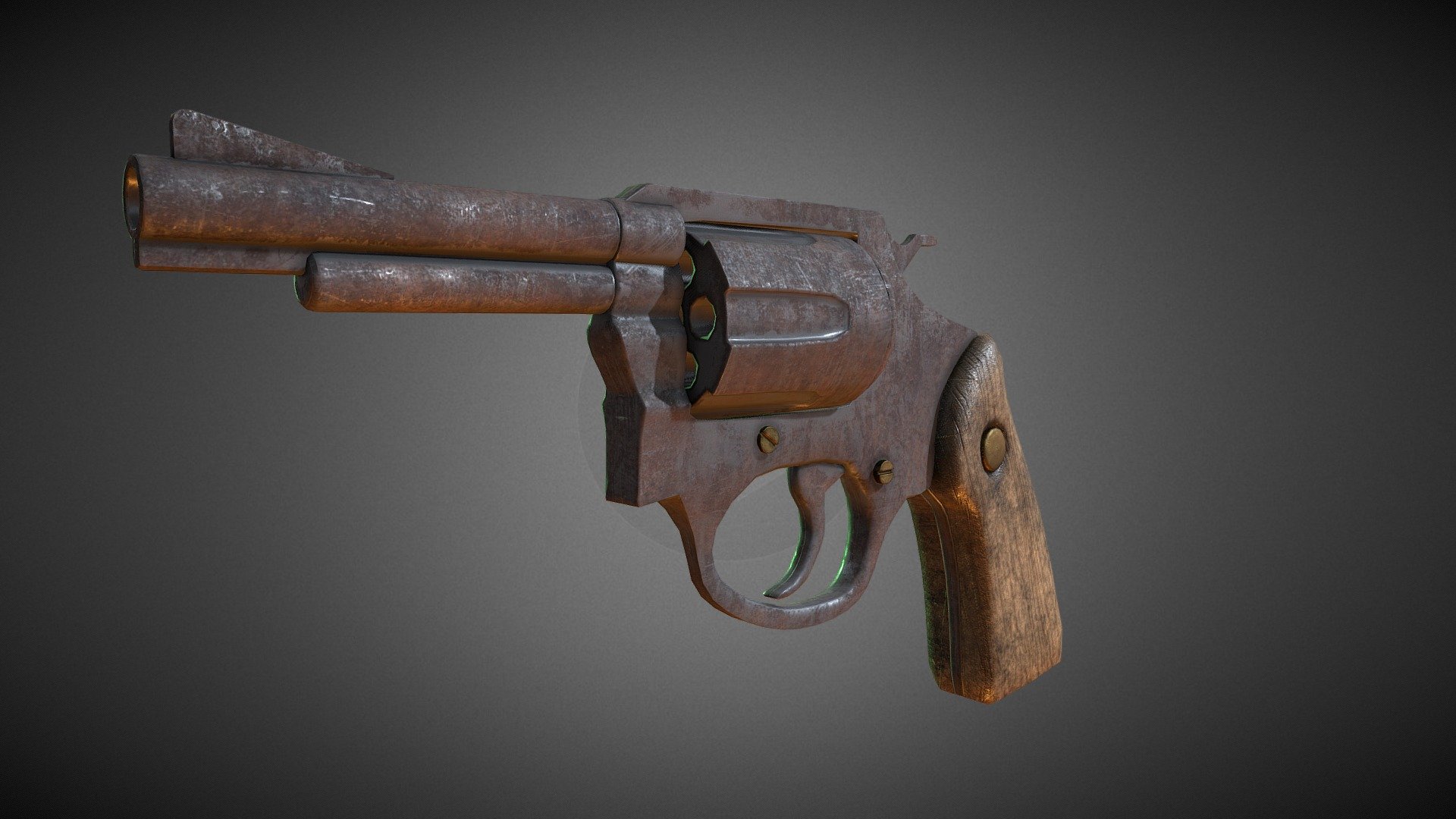 Old Revolver - Download Free 3D model by MysticArts (@VishnuRajan ...