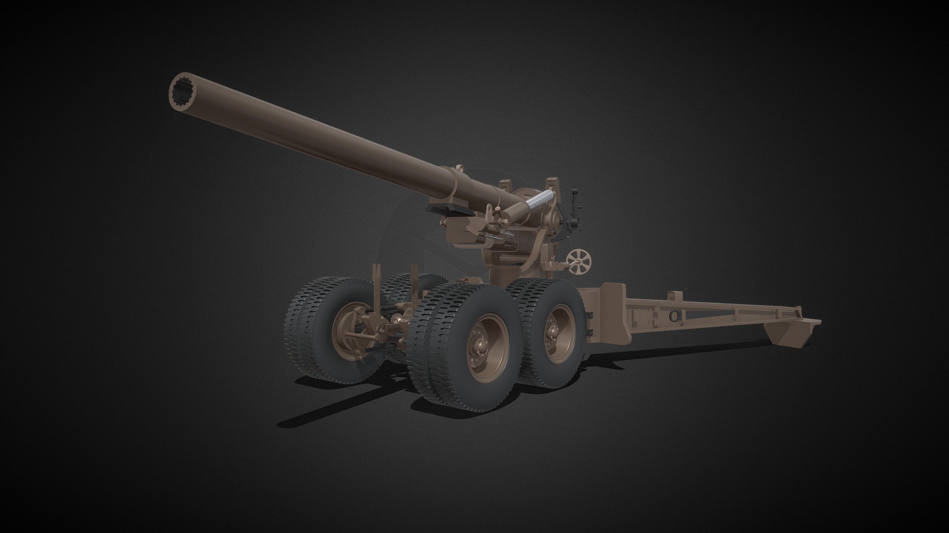 155mm_M2_ Long_Tom_KursDR_1 - Download Free 3D model by Belmaks ...