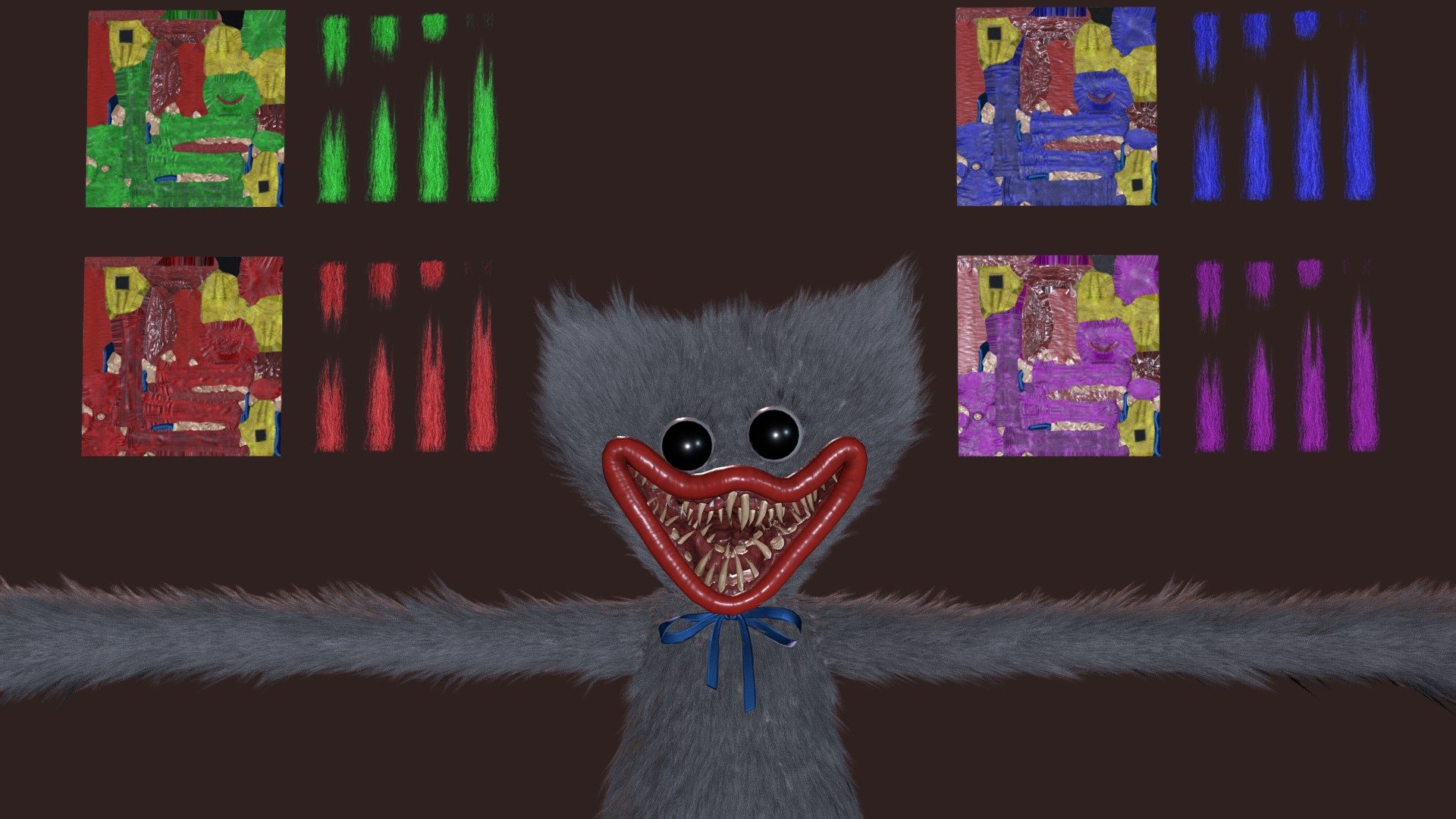 Poppy Playtime (Chapter 4) - Mini Huggy - Download Free 3D model by MG ...