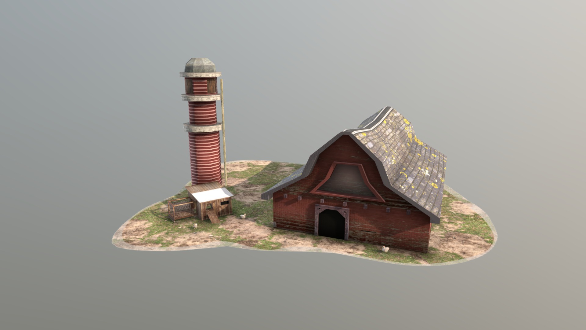 Chickens' Farm - 3D model by Morgane Fauv (@MorganeFauv) [efc1566 ...