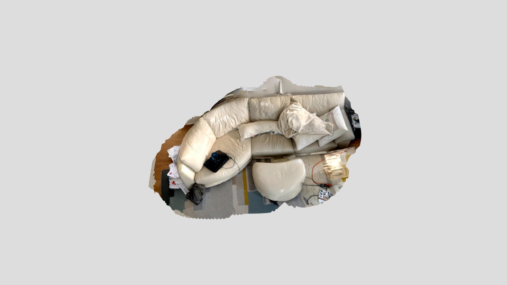 Messy Couch - Download Free 3D model by CFumo [efc1e19] - Sketchfab