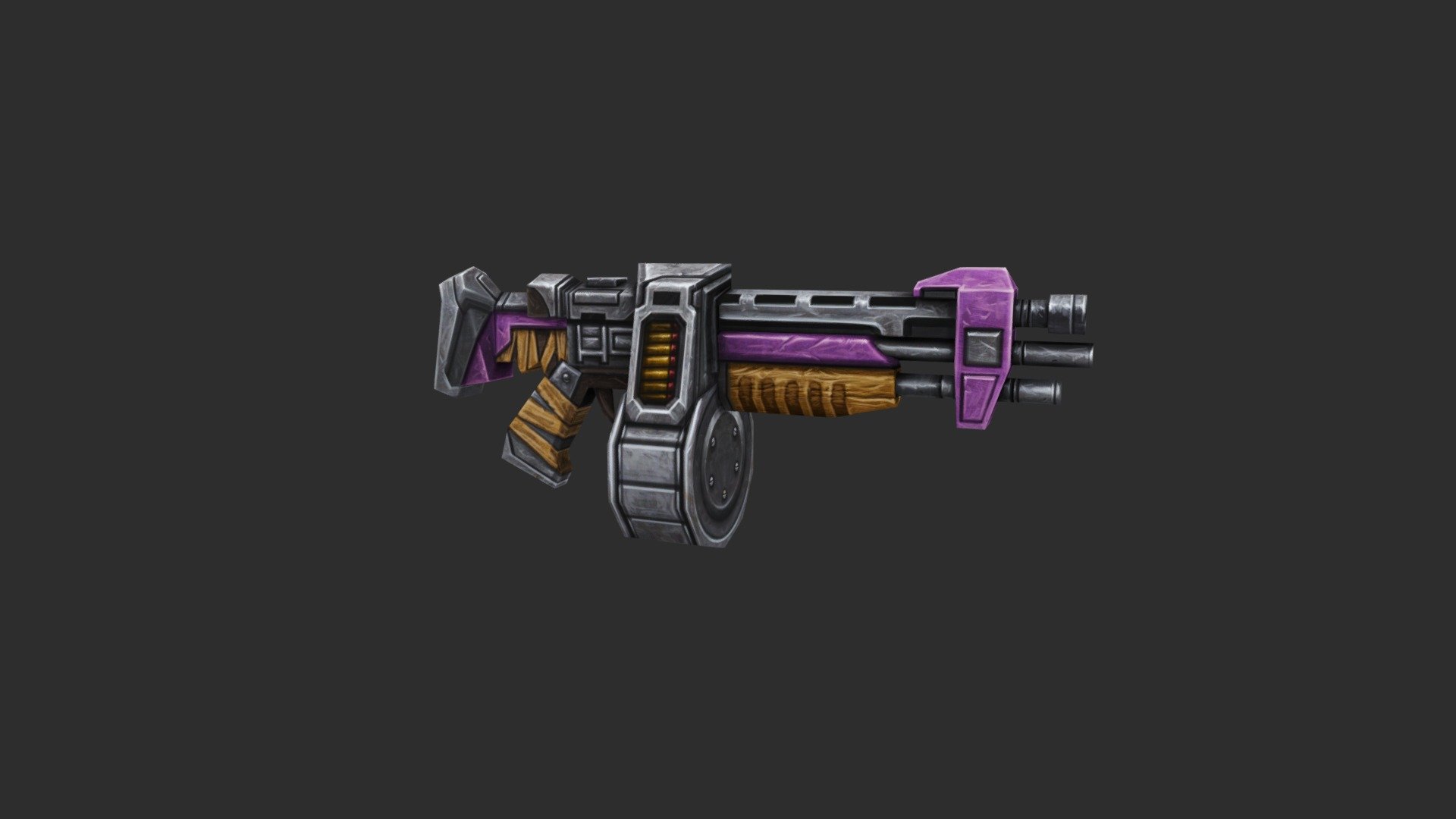 Automatic Gun 14 - 3D model by CC (@ccsf) [efc2300] - Sketchfab