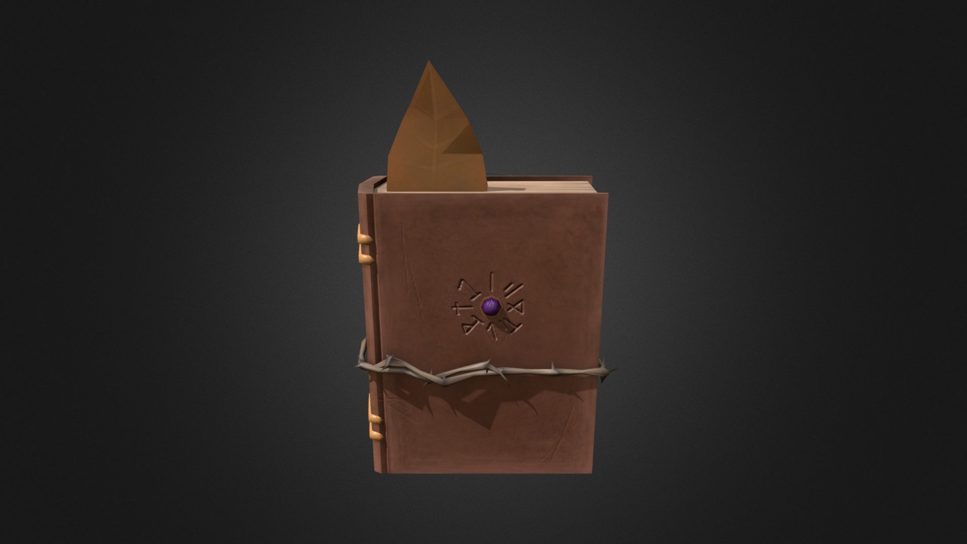 (AS1: Prop Art Patch) Low-poly Spellbook - 3D model by betherart ...