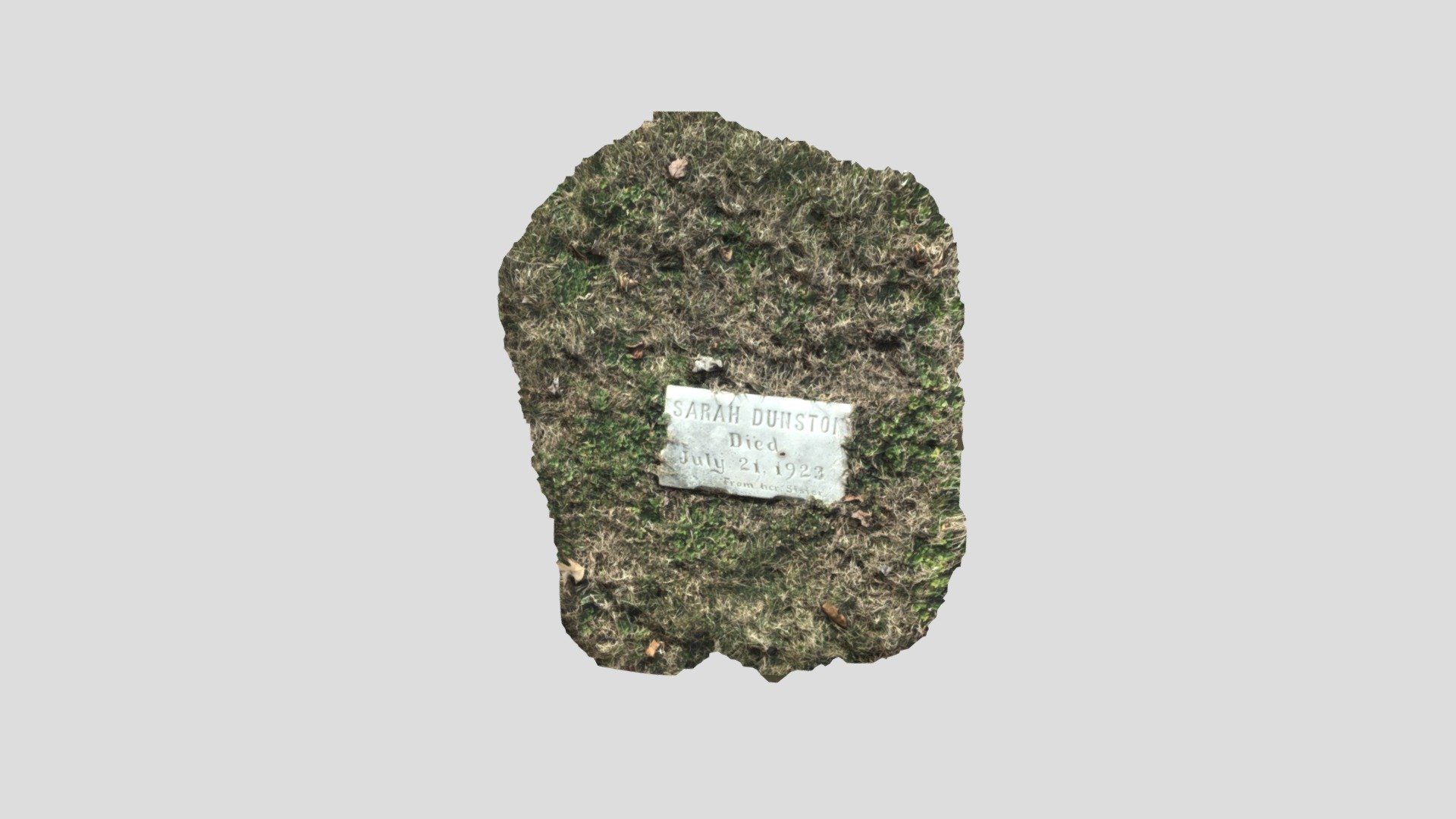 Sarah Dunston Grave Marker - 3D model by Virtual Curation Lab ...