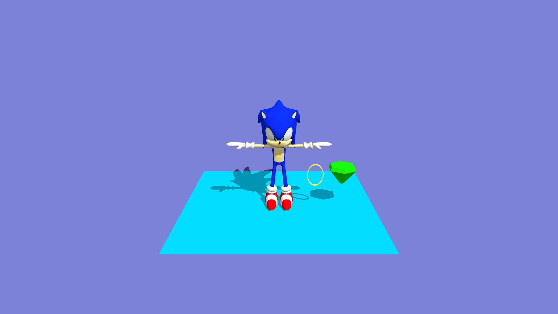 Modelo de Sonic - Download Free 3D model by Victor16 [efc787b] - Sketchfab