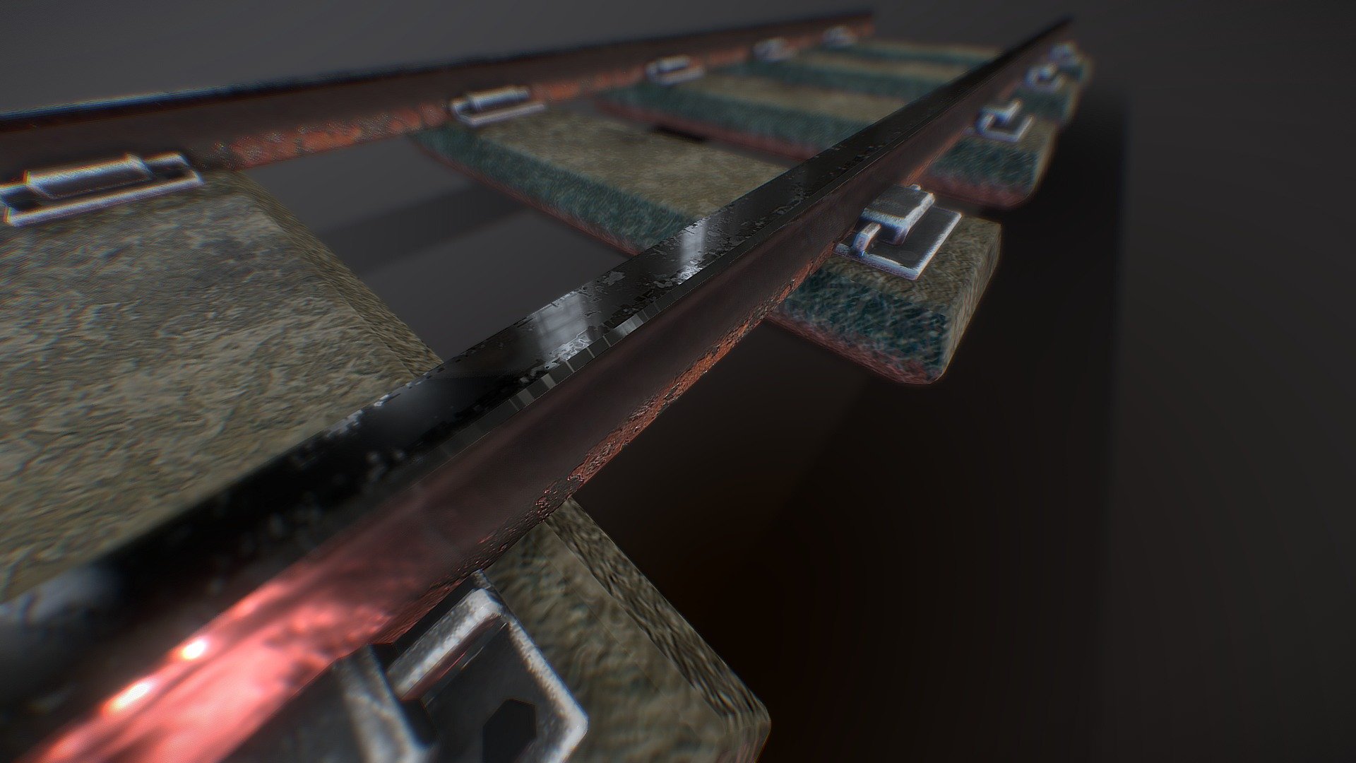 Rails 4k [Free Game Asset] - 3D model by Idmenthal (@idmental.id ...