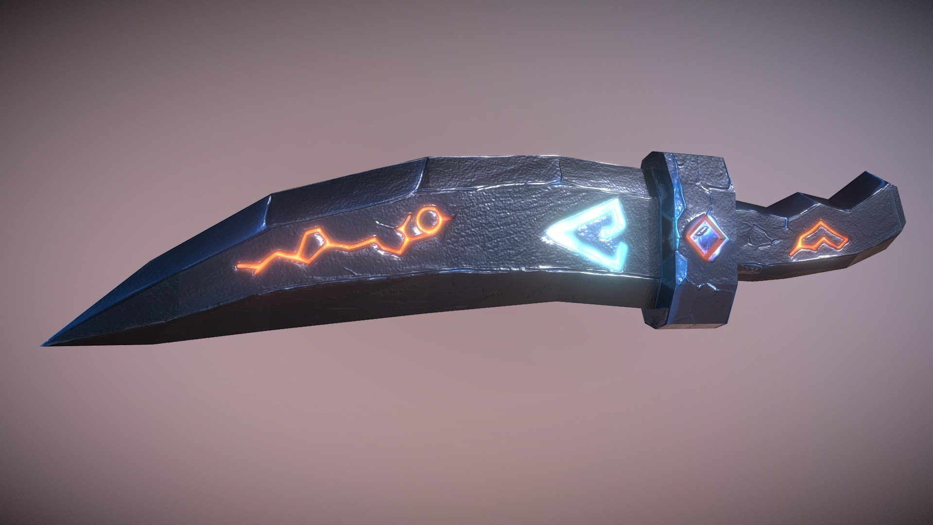 Sacrificial Obsidian Dagger - 3D model by yivoDev [efca1a8] - Sketchfab