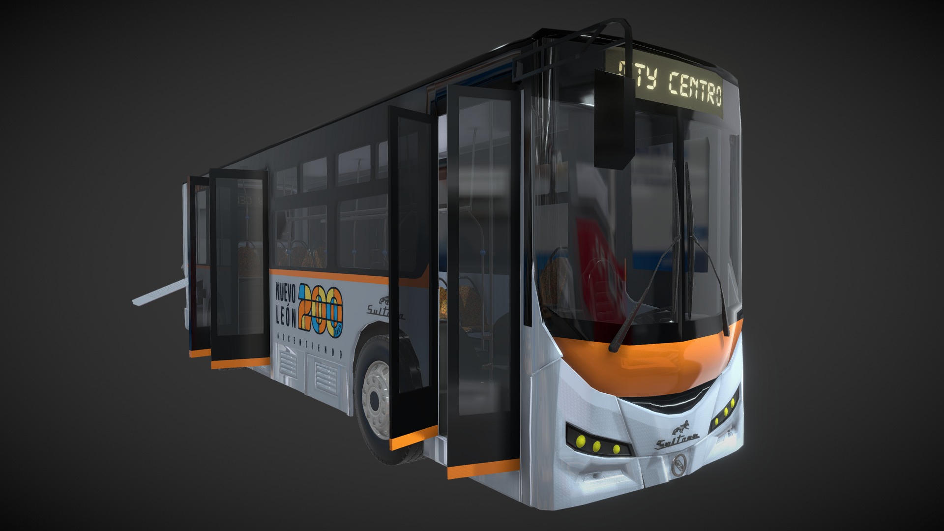 BUS ELECTRICO #7 - 3D model by mobilityhub.lat [efcb33c] - Sketchfab