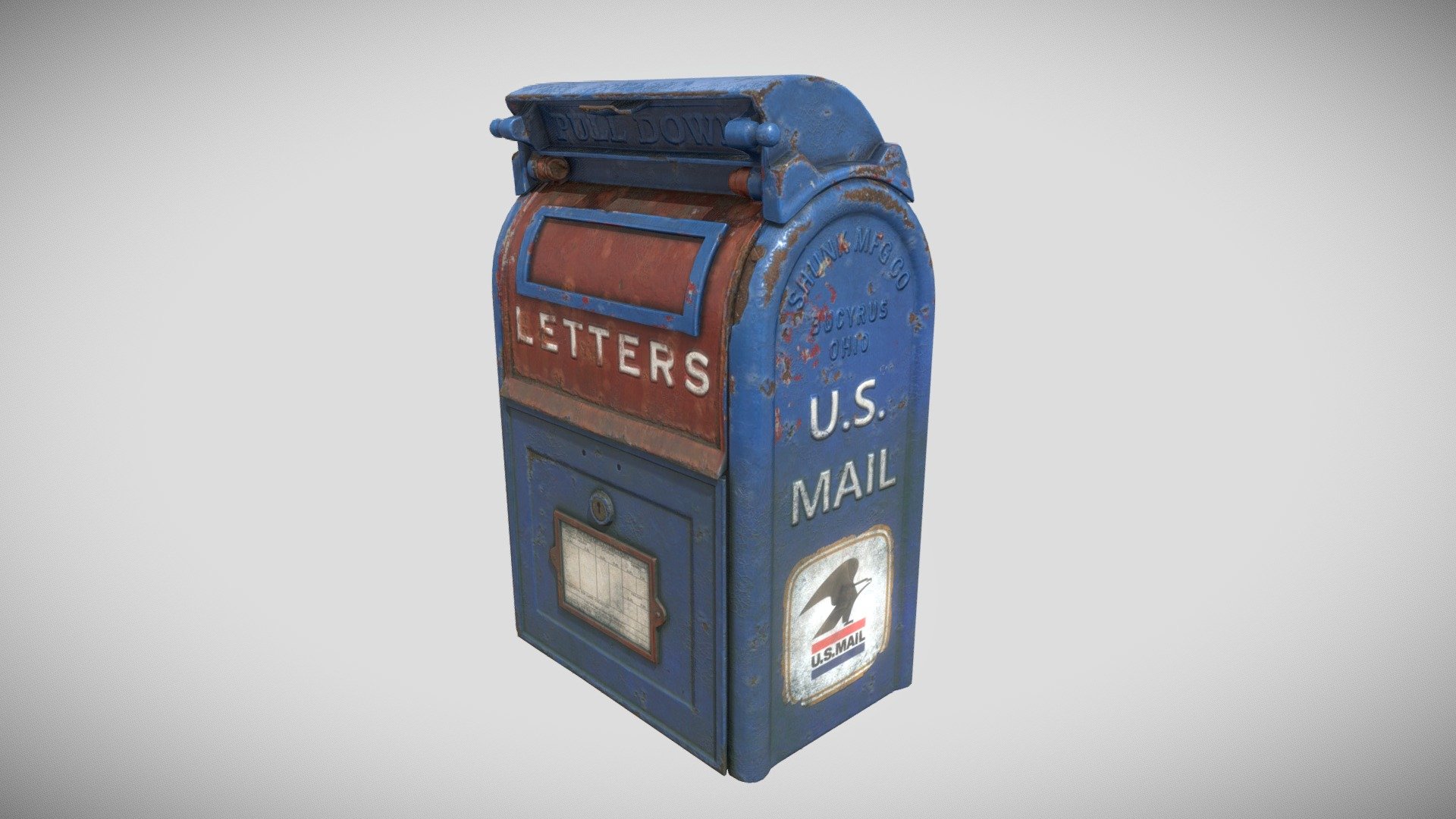 [Texture Study] Old mailbox - 3D model by Lemniscata [efcd24e] - Sketchfab