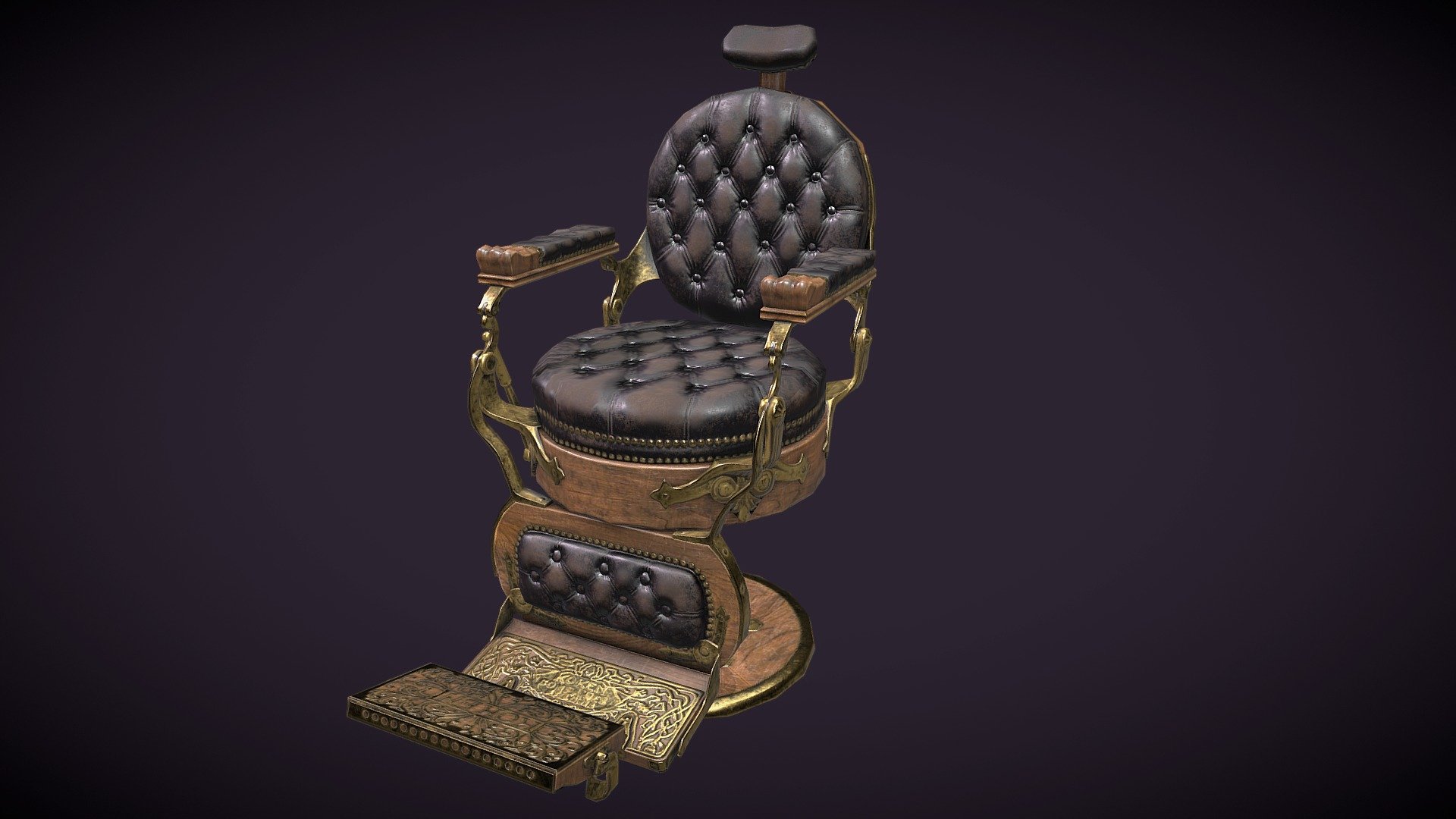 Barber_Chair - 3D model by covaci [efcf3dd] - Sketchfab