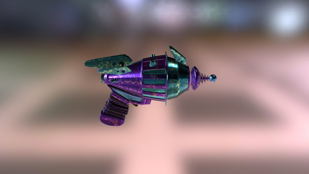 Alien RayGun V2 - 3D model by Zaibston [efcf957] - Sketchfab
