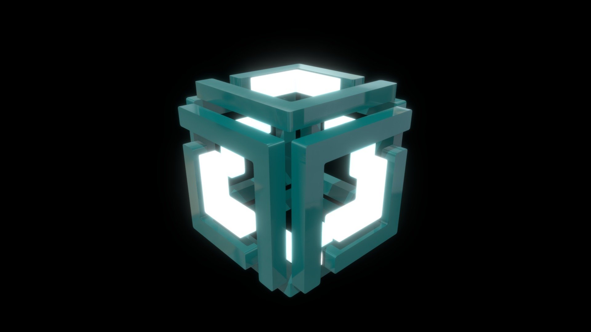 OPen Cube Green Model - 3D model by jstabe [efd09d7] - Sketchfab