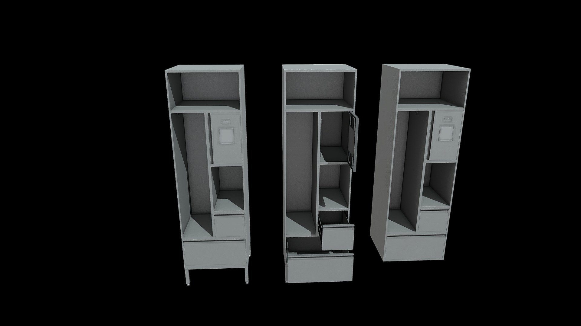 ROKA Personal Military Locker - Buy Royalty Free 3D model by ...
