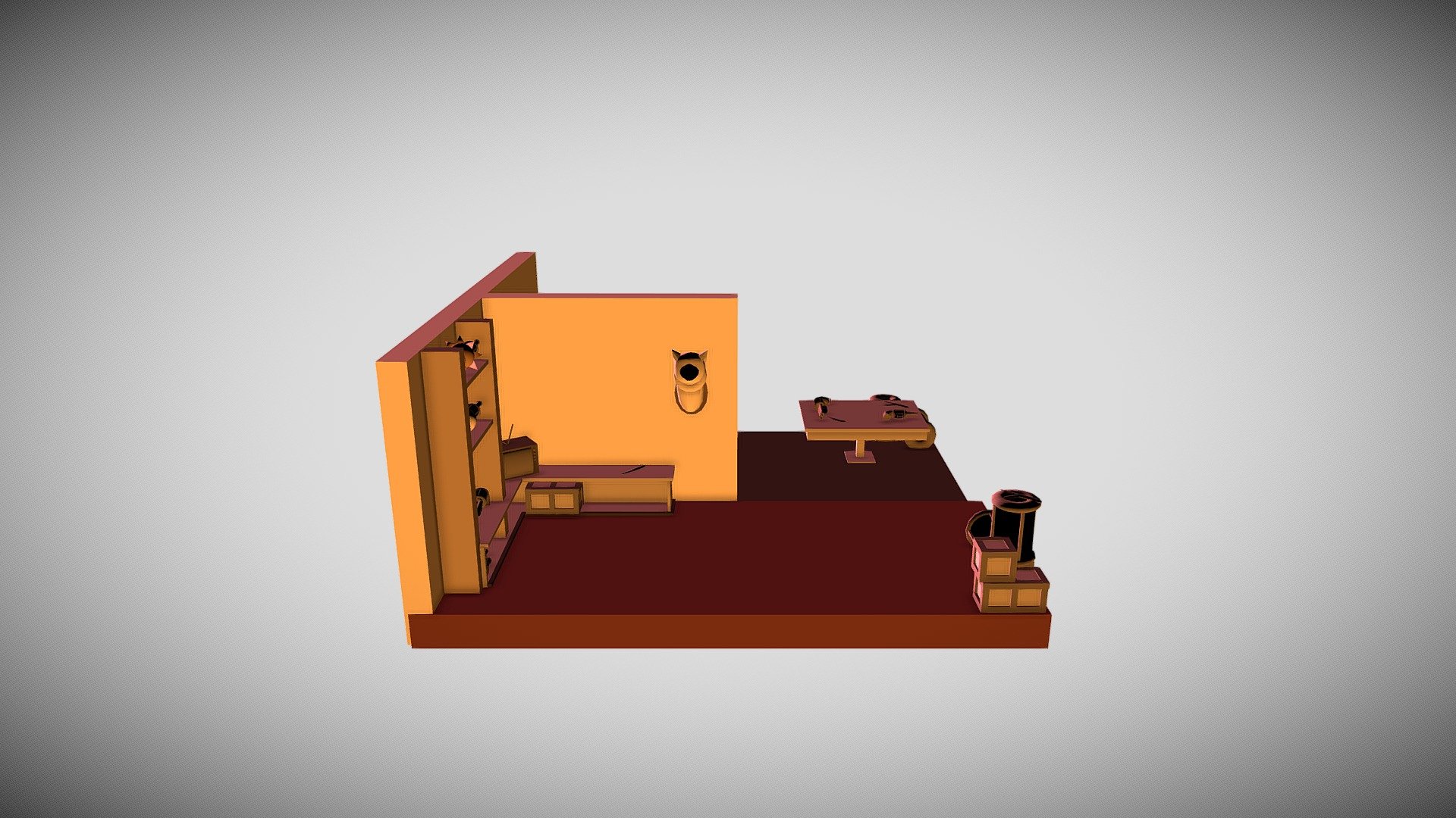 gun room project - 3D model by Eliz1403 [efd39cf] - Sketchfab