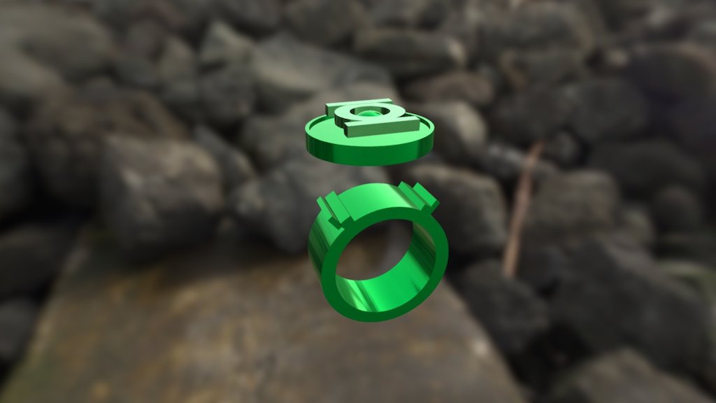 Green Lanterns Ring - 3D model by Berkan (@Berkan12) [efd3bd5] - Sketchfab