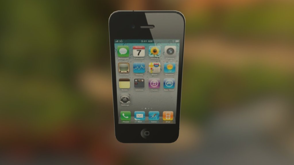 iPhone 4 - Download Free 3D model by Devin Chen (@xin2011nix) [efd5265 ...