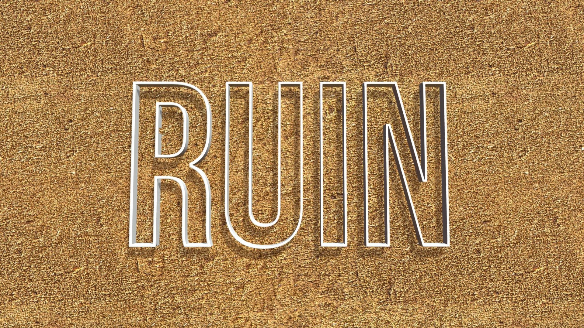 Ruin Logo - 3D model by 2Ruin [efd5936] - Sketchfab
