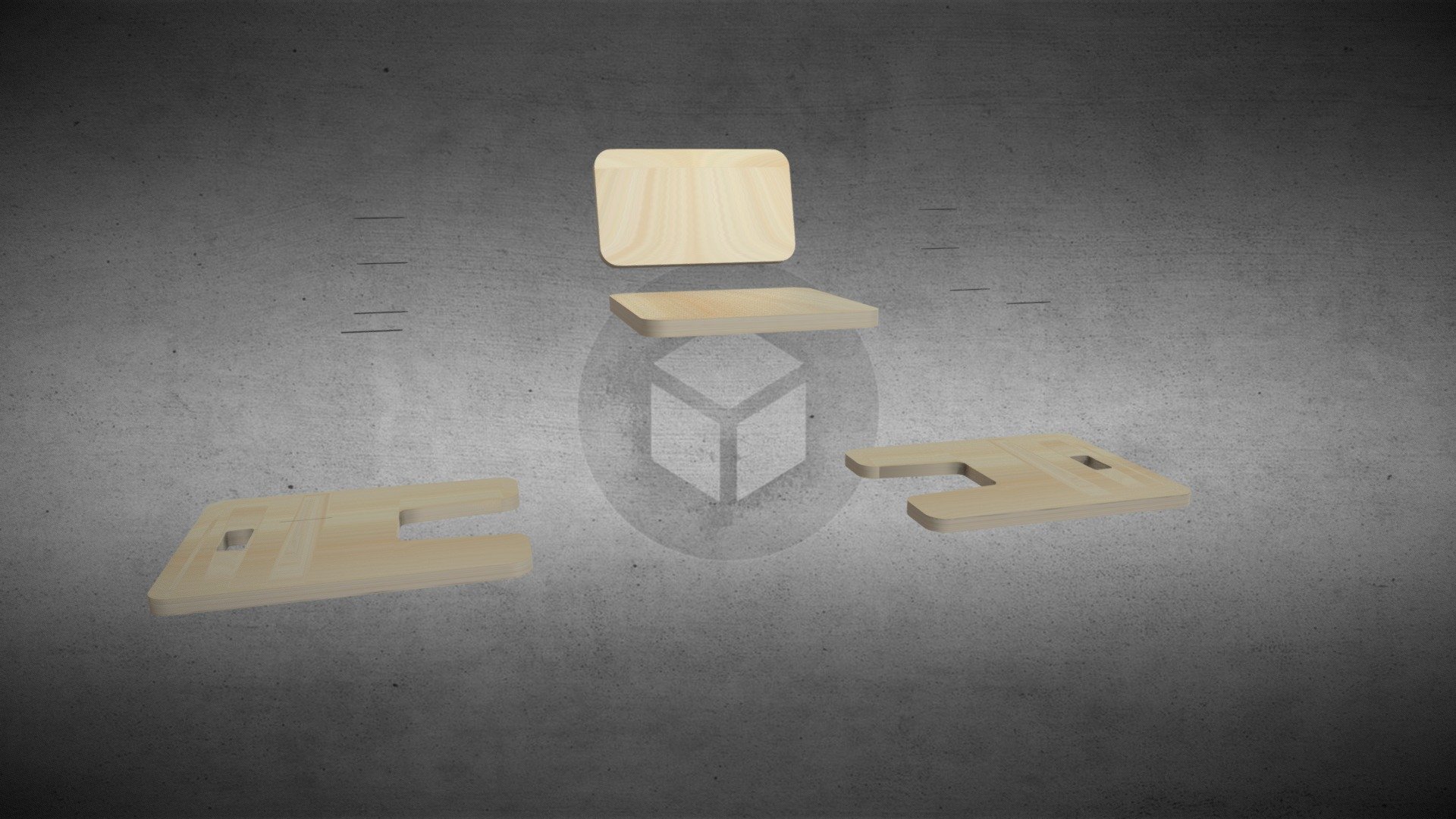 wood chair CNC - 3D model by ETverde [efd6551] - Sketchfab