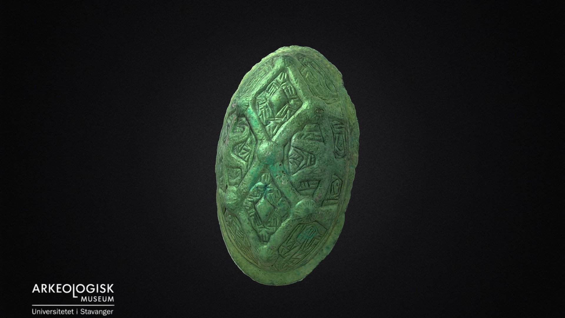 Tortoise brooch of bronze, viking age - Download Free 3D model by ...