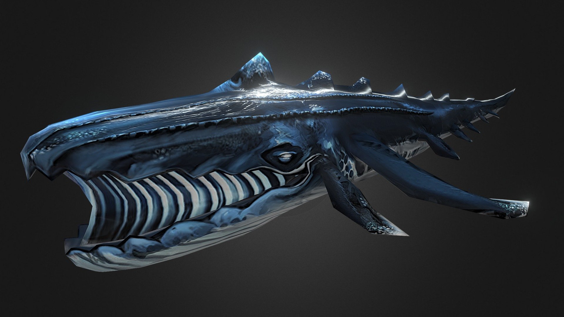Whale monster - 3D model by coolplay (@coolplayy) [efdd996] - Sketchfab