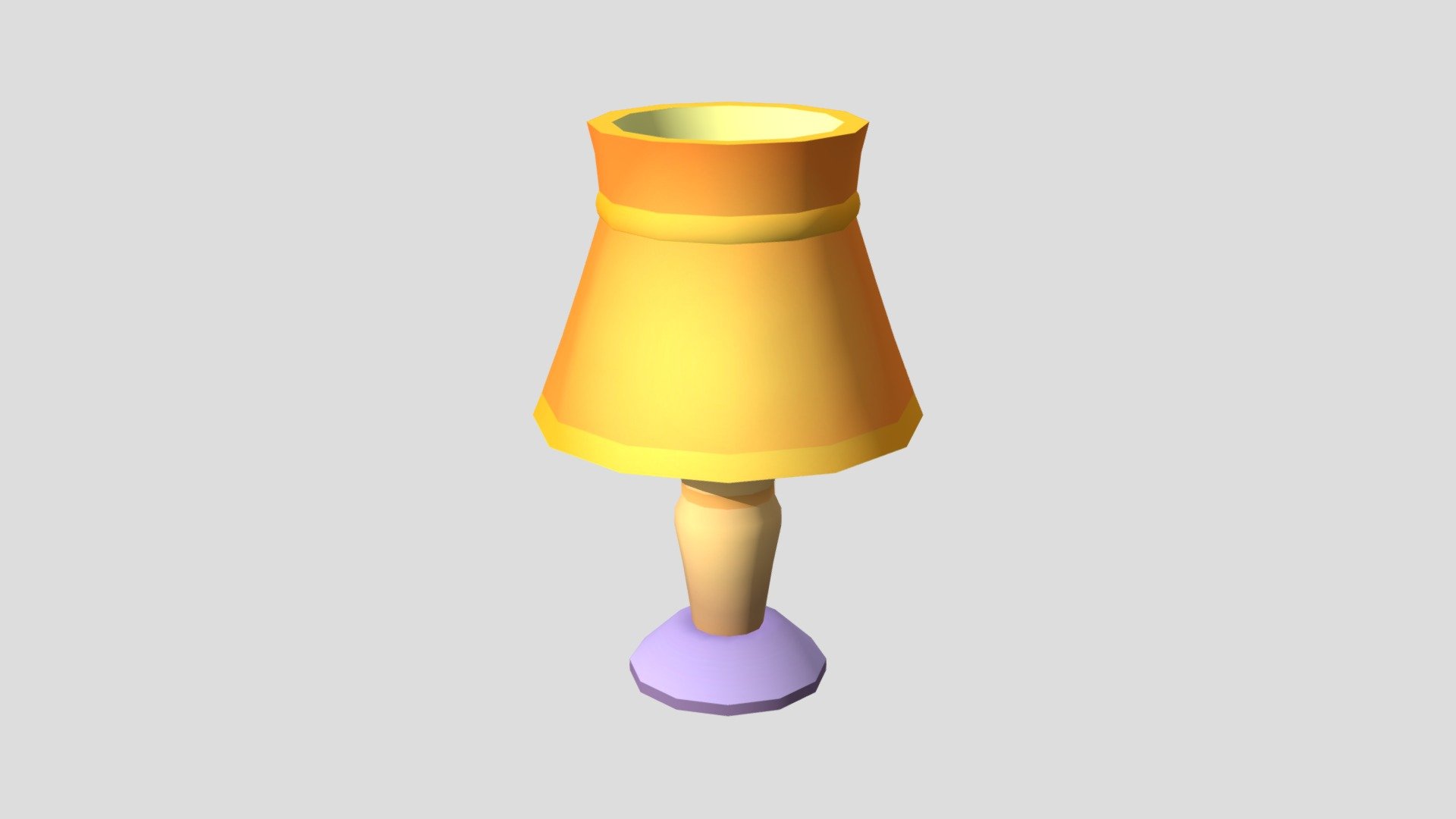 Cartoon Table Lamp lowpoly Props - Download Free 3D model by Cartoon ...