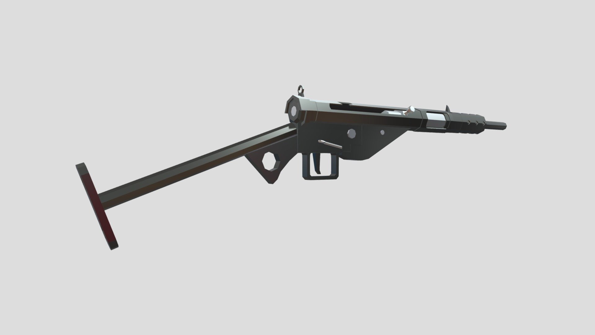 STEN - Low poly - 3D model by juniordevpe [efdf322] - Sketchfab