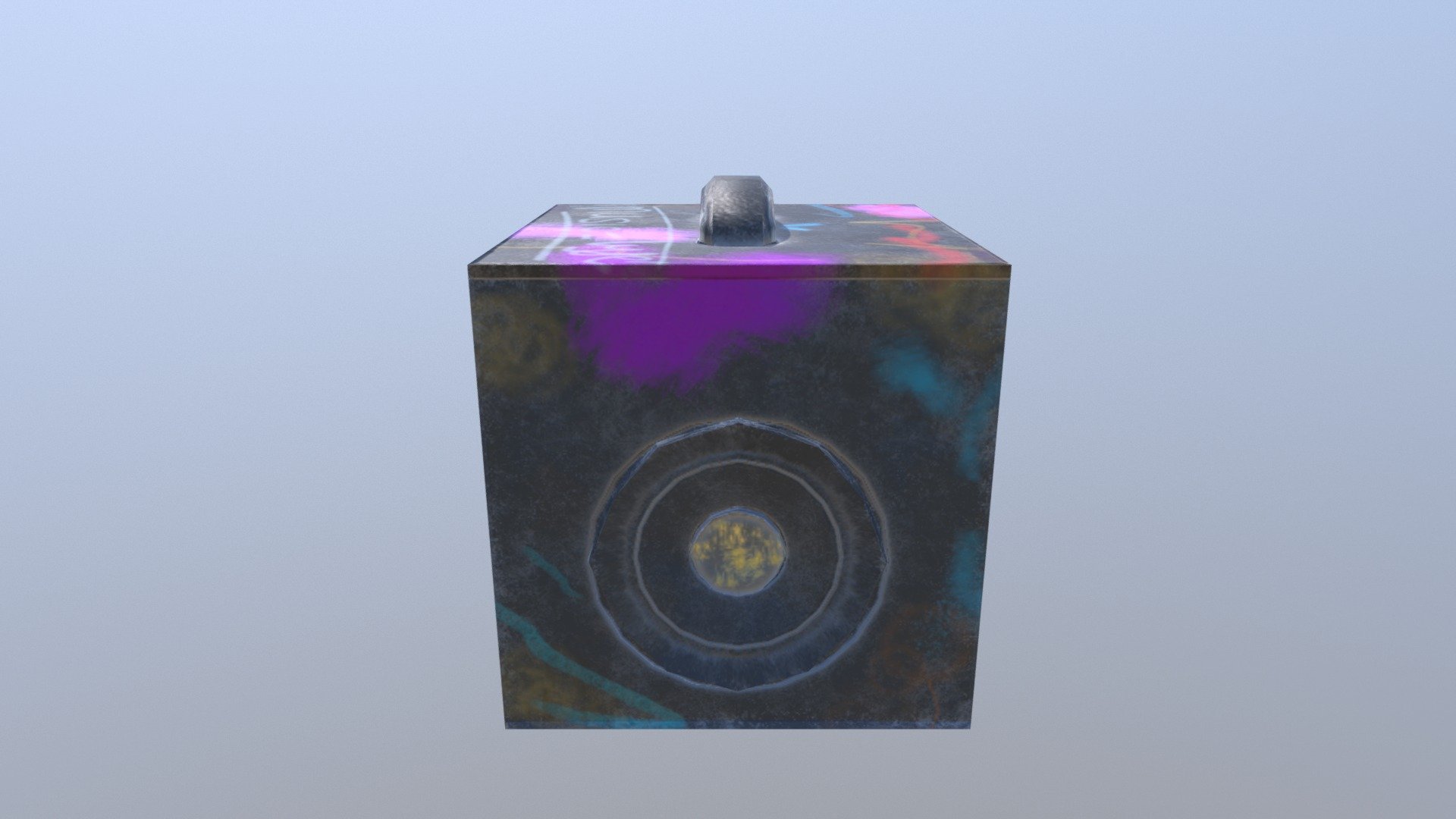 Creative Cube - Distressed Speaker - Download Free 3D model by ...