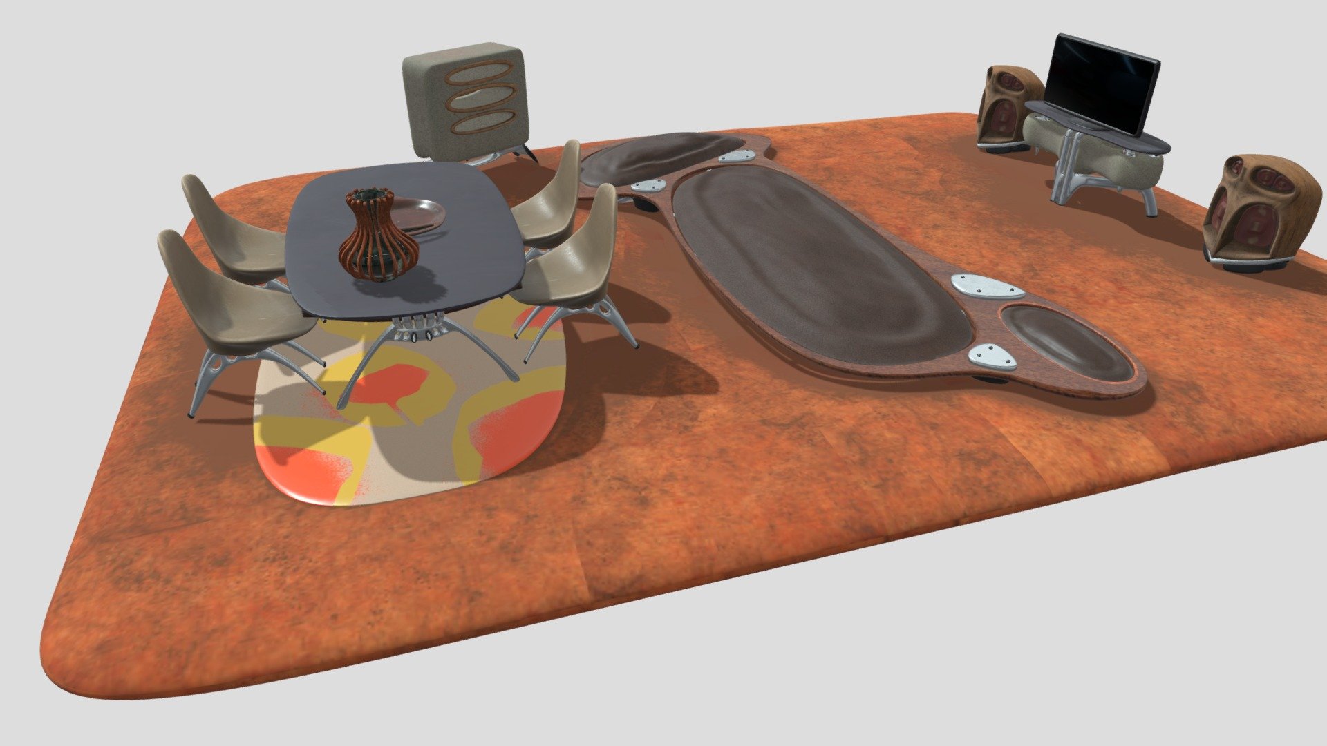 designer room - 3D model by Kirl [efe107c] - Sketchfab